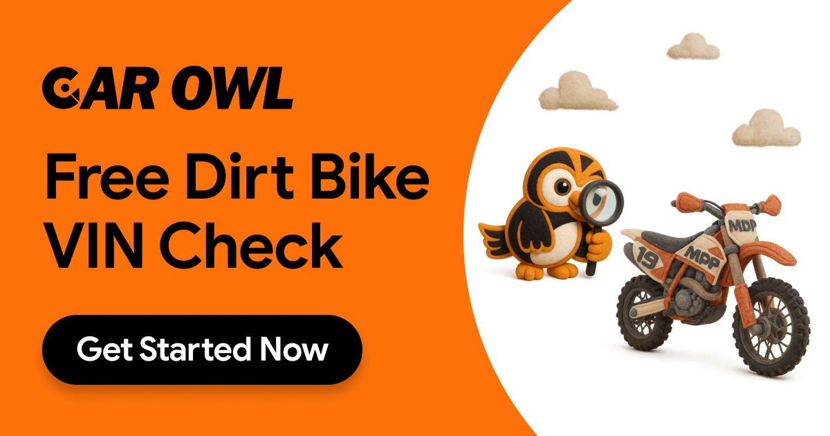 Free Dirt Bike VIN Check – Instantly Verify Any Dirt Bike VIN